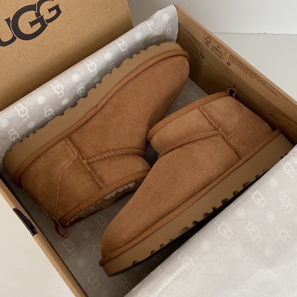UGG | Shoes | Ugg Classic Ultra Mini Chestnut | Poshmark